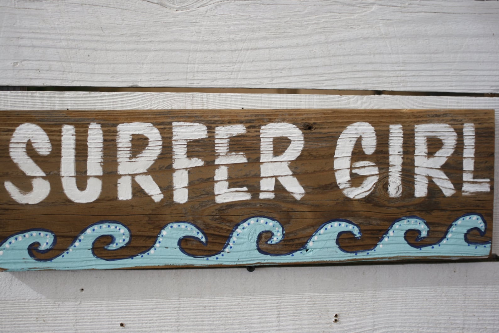 Surfer Girl Sign Beach Ocean Coastal Decor Hand Painted - Etsy