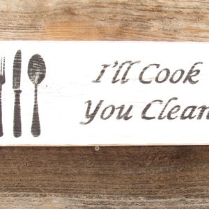 Pantry Sign, Kitchen Sign, Kitchen Decor, I'll Cook You Clean, Cooking ...