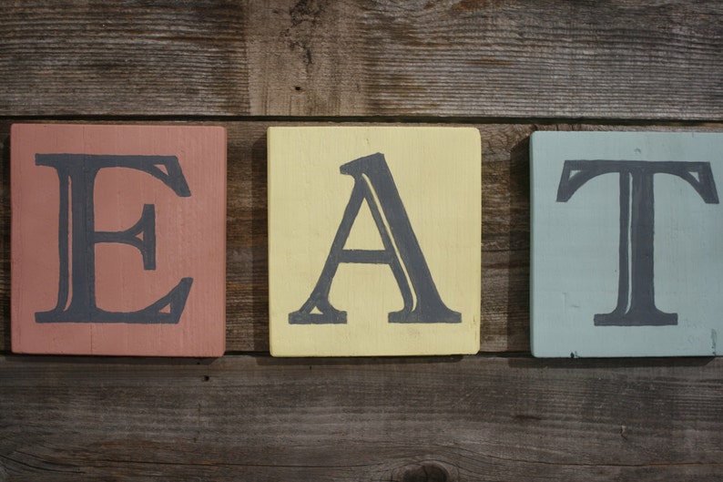 Eat Eat Sign Eat Sign for Kitchen Eat Sign Wood Eat Sign - Etsy