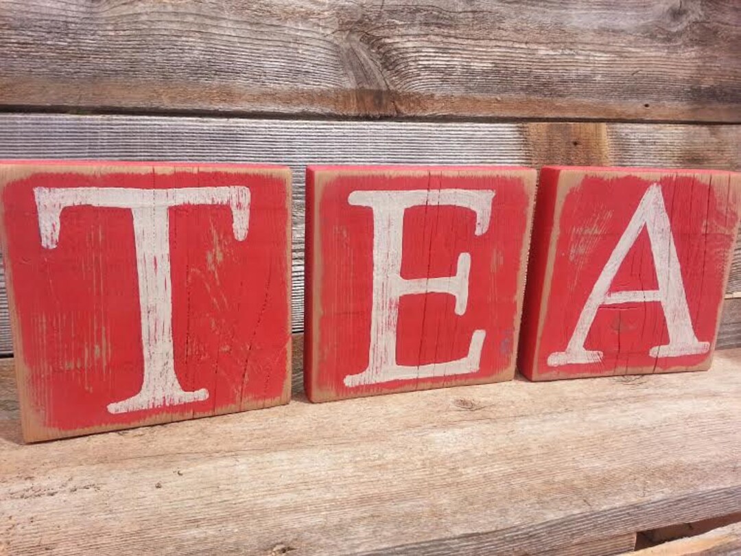 Tea Sign Tea Signs for Kitchen Tea Sign Wood Tea Gifts - Etsy