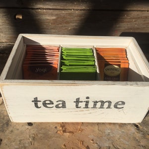 Tea Bag Holder Tea Bag Organizer Tea Box Lid Tea Bag - Etsy