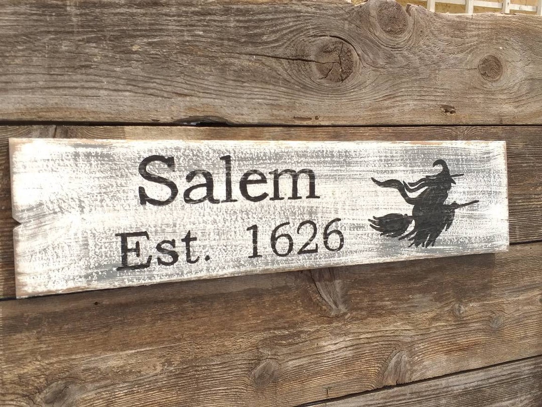 Salem Witch Sign, Salem Massachusetts, Salem Witch Trials, Signs, Salem ...