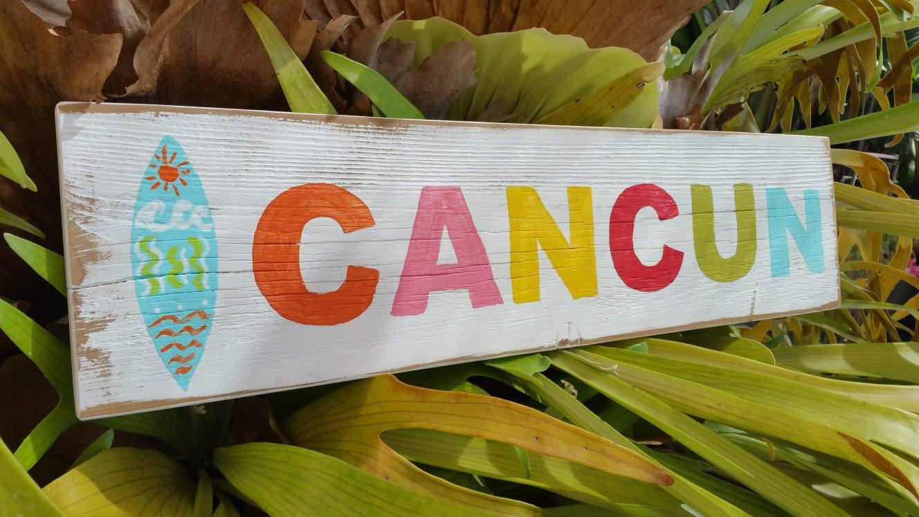 Cancun, Cancun Sign, Cancun Art, Key Cancun Mexico, Beach Decor, Beach ...