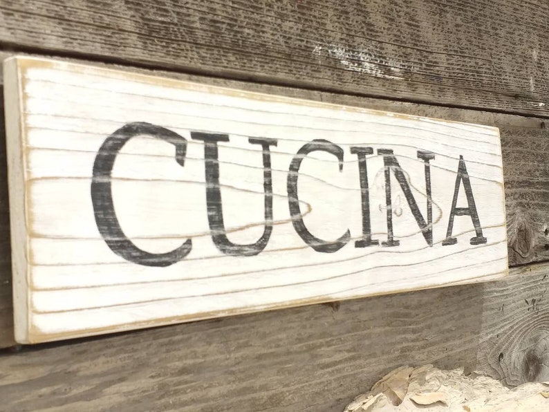 Cucina, Cucina Sign, Cucina Kitchen Sign, Kitchen Decor, Kitchen Signs ...