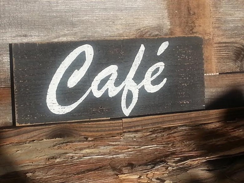 Cafe Sign Wood Cafe Sign Restaurant Sign Restaurant Decor - Etsy