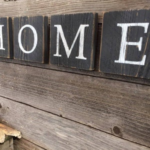 Home Sign, Home Sign Decor, Home Blocks Mantel, Home Blocks, Farmhouse ...