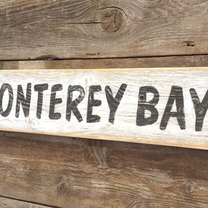 Monterey Bay Sign, Monterey Bay, Monterey California, Coastal Decor ...