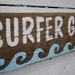 Surfer Girl Sign Beach Ocean Coastal Decor Hand Painted Naturally Aged ...