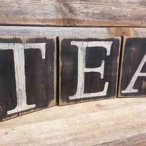 Tea Sign, Tea Sign Wood, Tea Sign for Kitchen, Kitchen Decor, Farmhouse ...