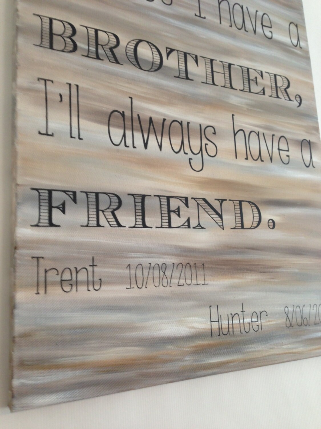 Because I have a brother I'll always have a friend. Gift | Etsy
