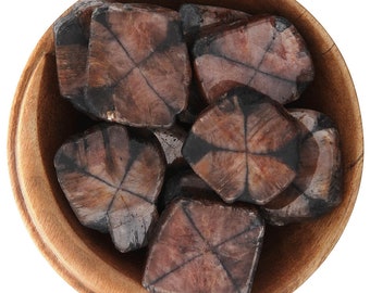 Chiastolite Sphere Cross Stone Crystal Grid Pagan Altar - Etsy