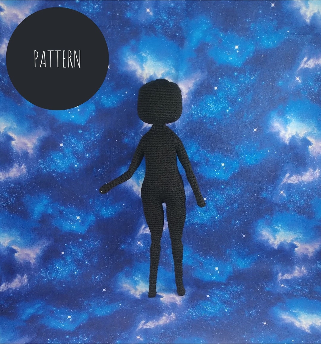 Abyss Spirit Base Body Crochet Pattern, PATTERN ONLY, 10 Inch Doll Base ...