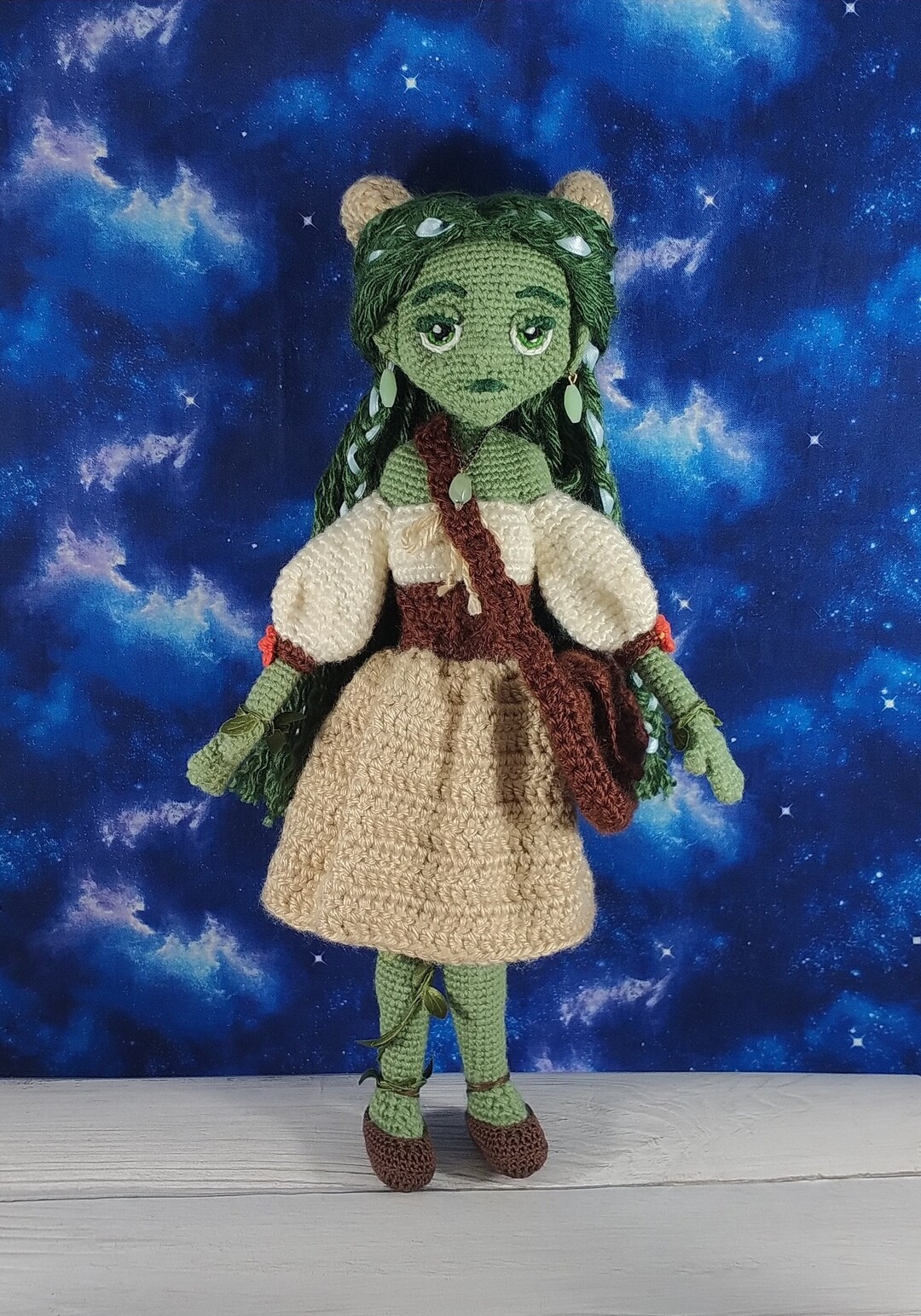 Dryad Crochet Doll: Iya Dnd Doll Forest Nymph Doll - Etsy