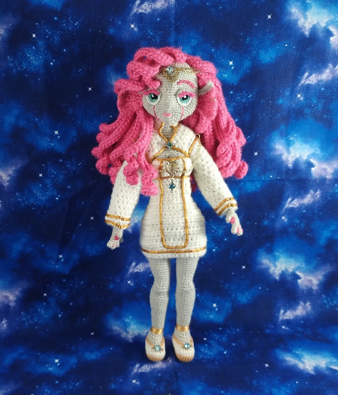 Alien Princess Kai, Alien Doll, Crochet Doll, Aquatic Alien Doll ...