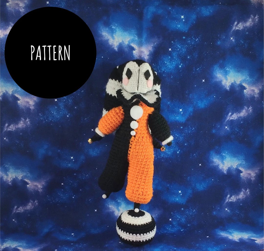 Halloween Jester Crochet Pattern, PATTERN ONLY, Creepy Clown Doll ...