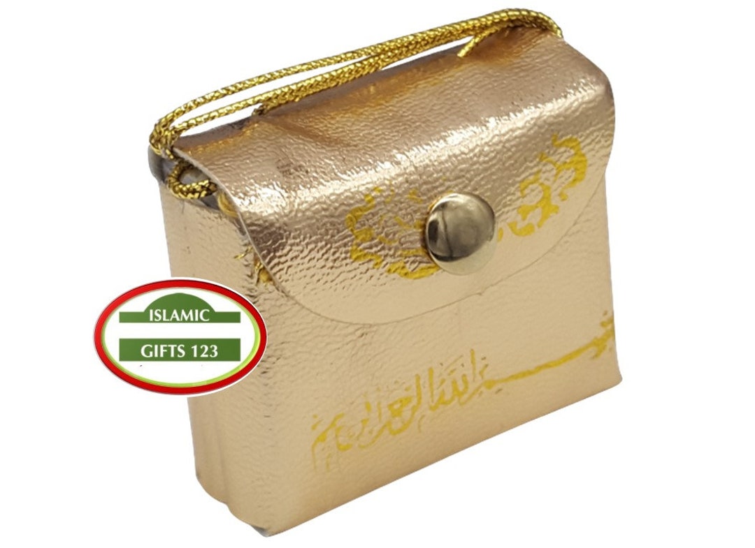 Islamic Wedding Favors Mini Quran Black Leather Case-pocket Size Hanger ...