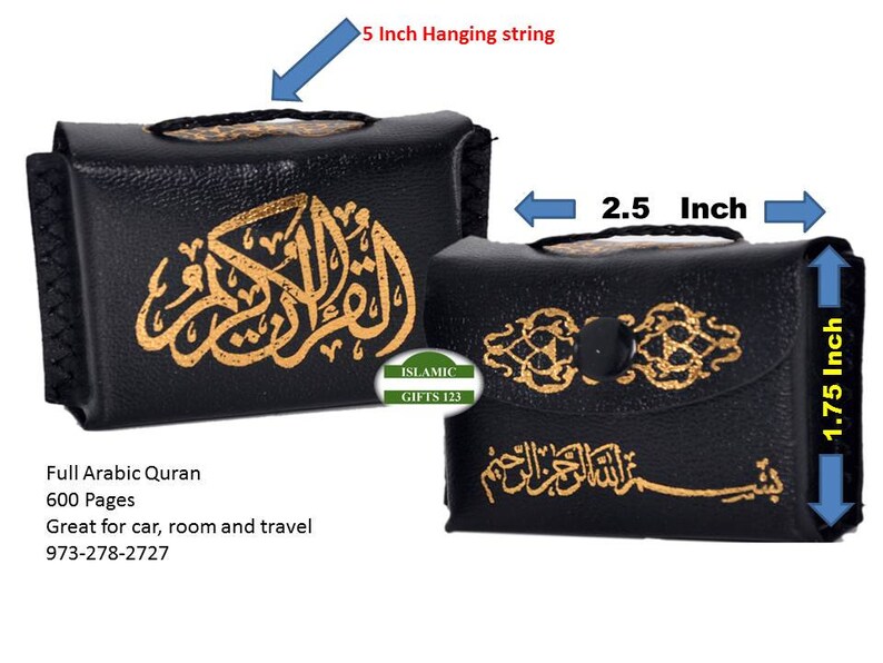 Islamic Wedding Favors Mini Quran Black Leather Case-pocket - Etsy