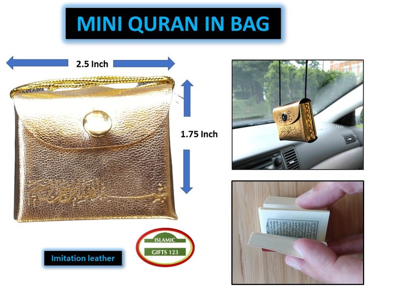 Islamic Wedding Favors Mini Quran Black Leather Case-pocket - Etsy