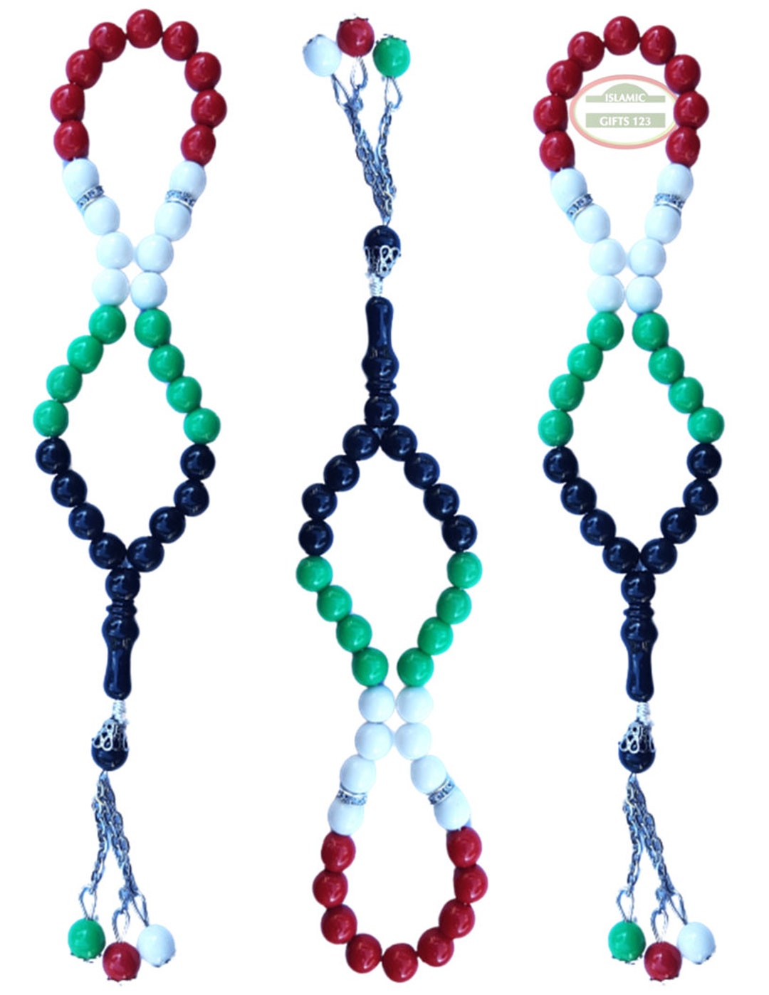 Palestinian Palestine Flag Prayer Beads-palestine Misbah Acryl-tasbeeh ...