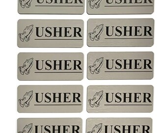 Magnetic Usher Badge - Etsy