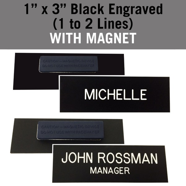 Personalized Magnet Name Badges - Etsy