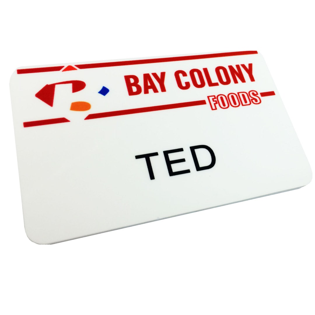 2 X 3 Plastic TED Bear Movie Name Tag Badge ONLY Bay Colony - Etsy