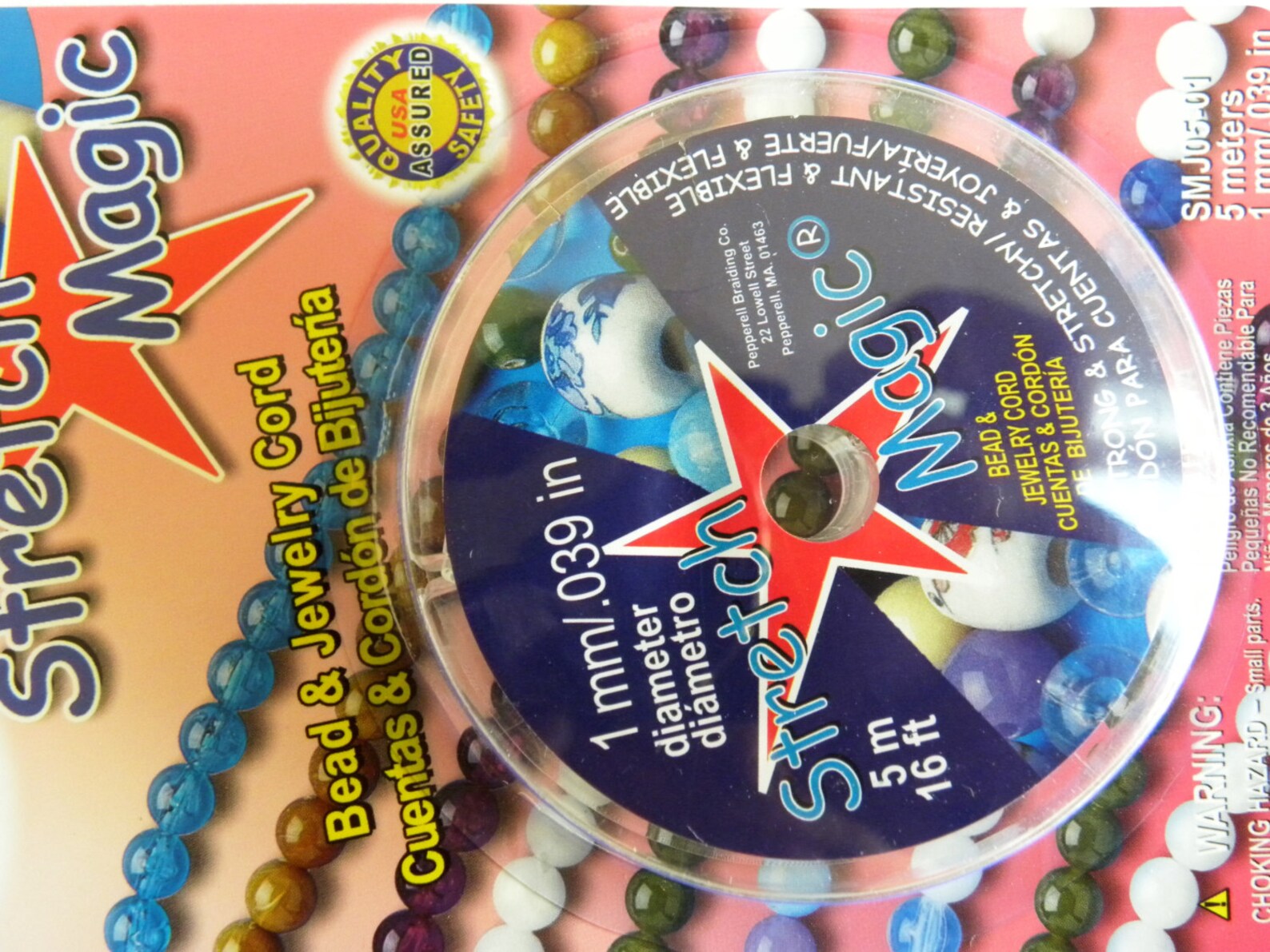 1.0 Mm (.039 Inch) Stretch Magic Elastic Jewelry Cord - 5 M (16.4 Ft ...