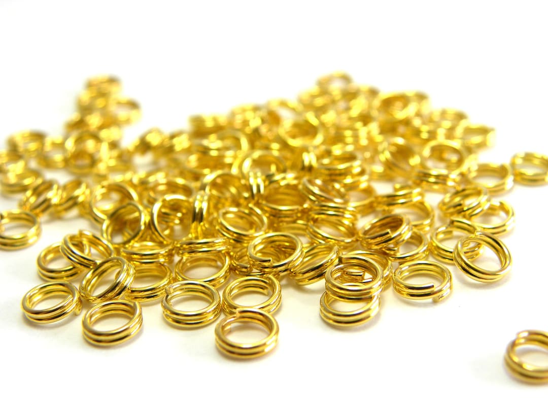 5 Mm Small Split Rings Gold 100 Pc. - Etsy UK