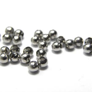 3 Mm Round Metal Spacer Beads - Filler Beads - 316 Surgical Stainless ...