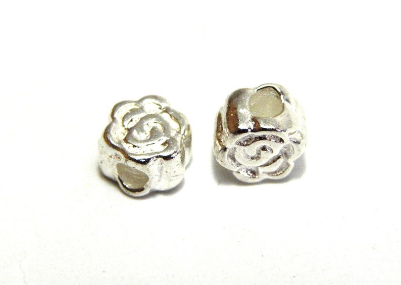 4 mm Mini Solid Sterling Silver 925 Roses Sterling Silver | Etsy
