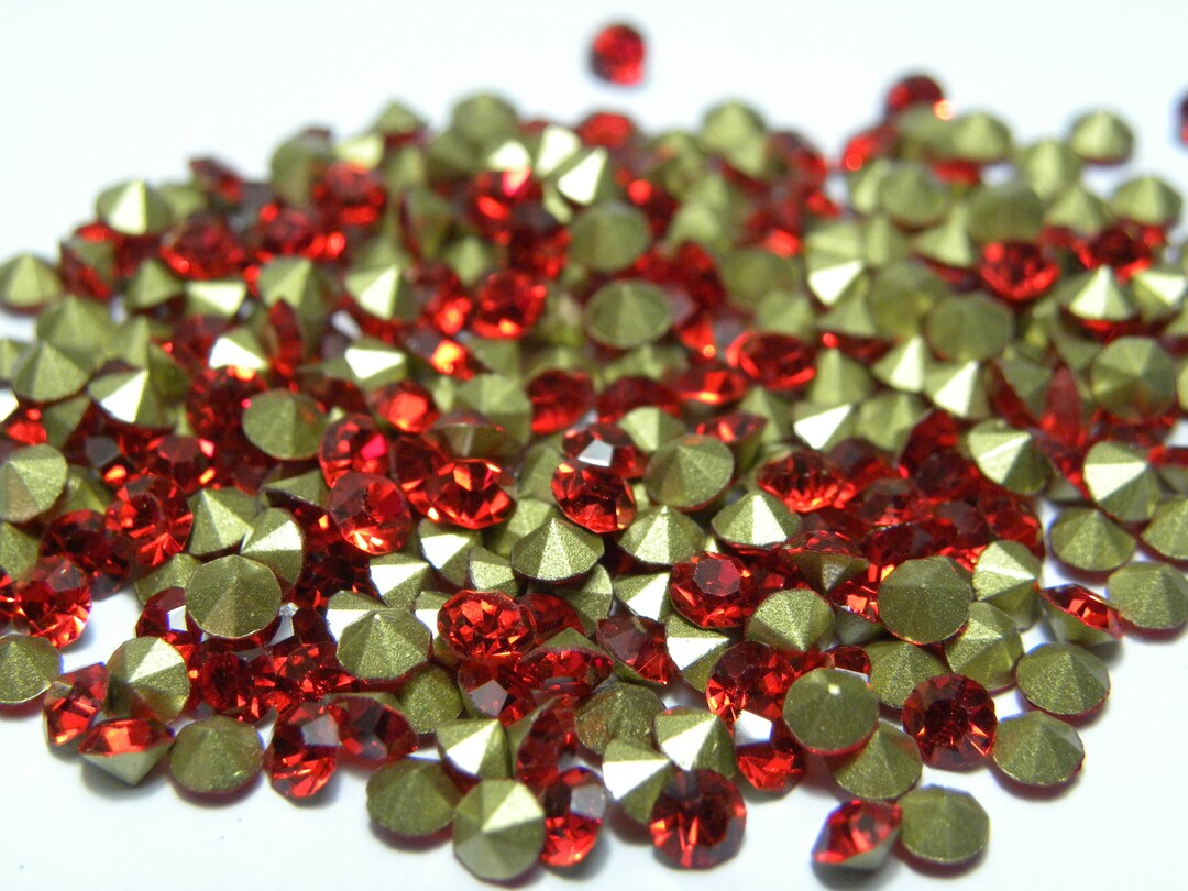 100 Pc. Grade A Back-foiled Glass Rhinestone Chatons - Foil-backed ...