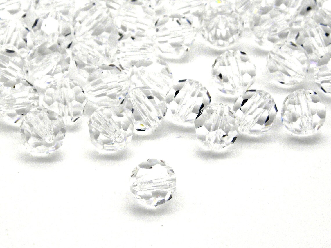 6 Mm Czech Superior Crystals MC Round Faceted Beads 10 Pc. | Etsy