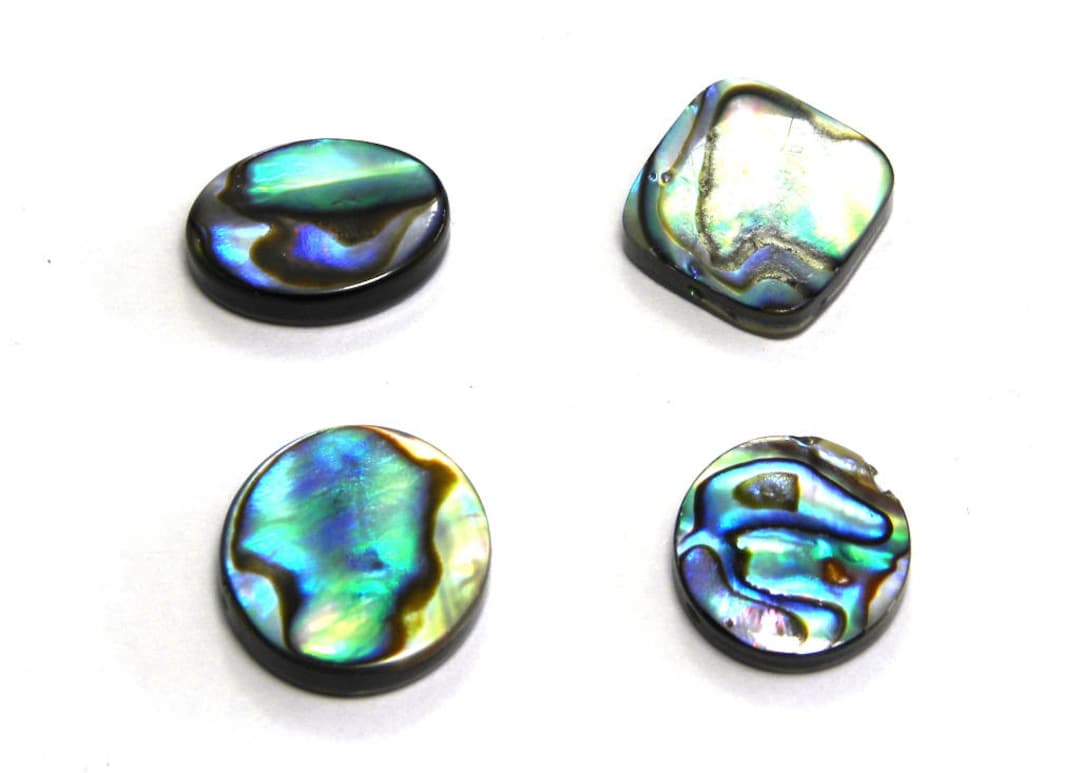 Double-sided Natural Paua Shell Beads, Abalone Shell Beads - Choice of ...