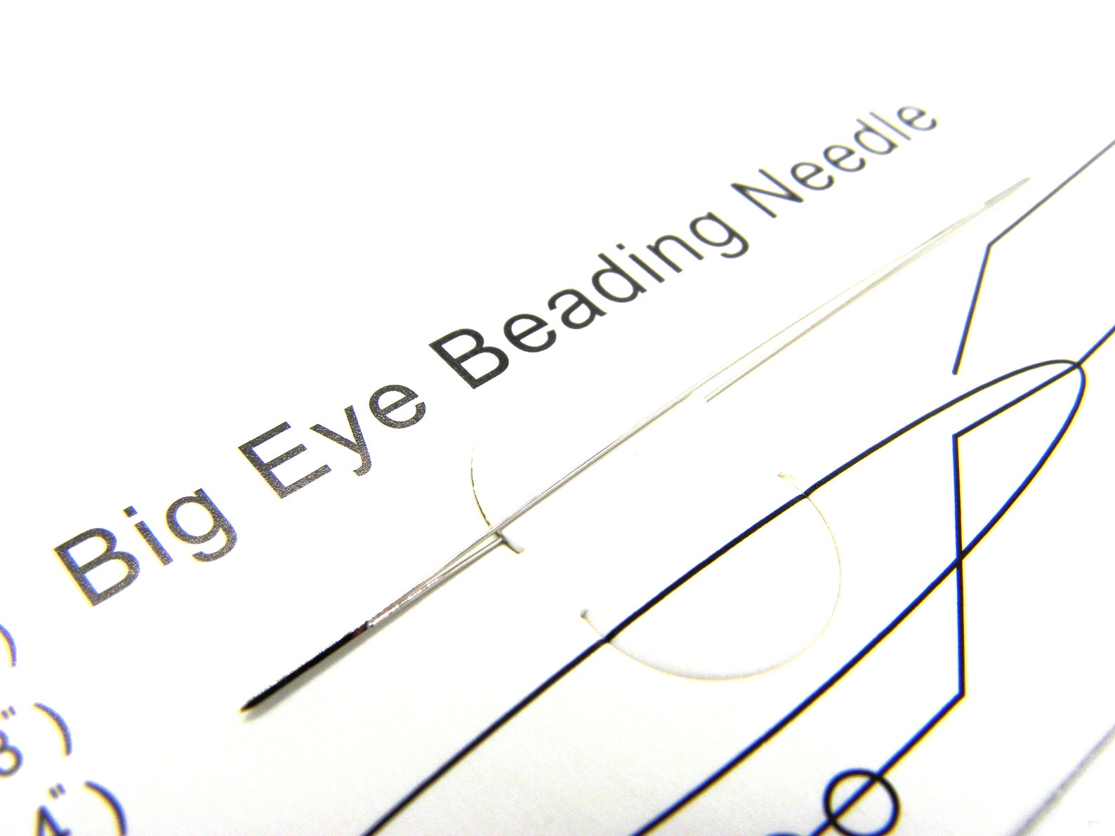 5.7 Cm (2.2 Inch) Stainless Steel Big Eye Beading Needle – Easy ...
