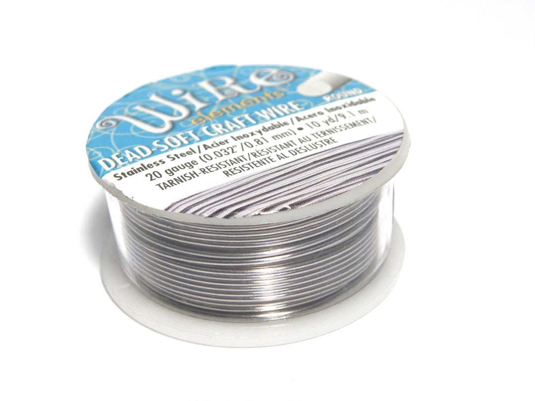 0.8 Mm - 20 GA - the Bead Smith Wire Elements Dead Soft Round Craft ...