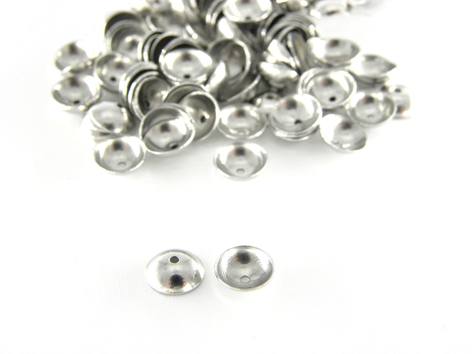3 Mm 0.5 Mm Hole Mini Round Stainless Steel Silver-coloured - Etsy