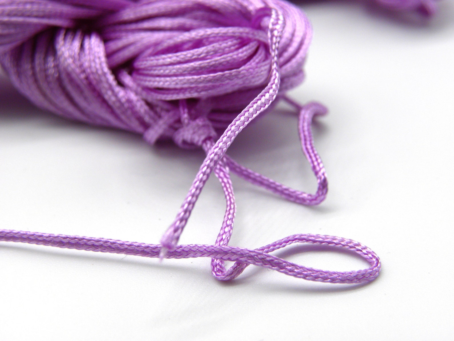 28 m 30 Yd Nylon Macramé Cord 1mm Light Violet Macrame | Etsy