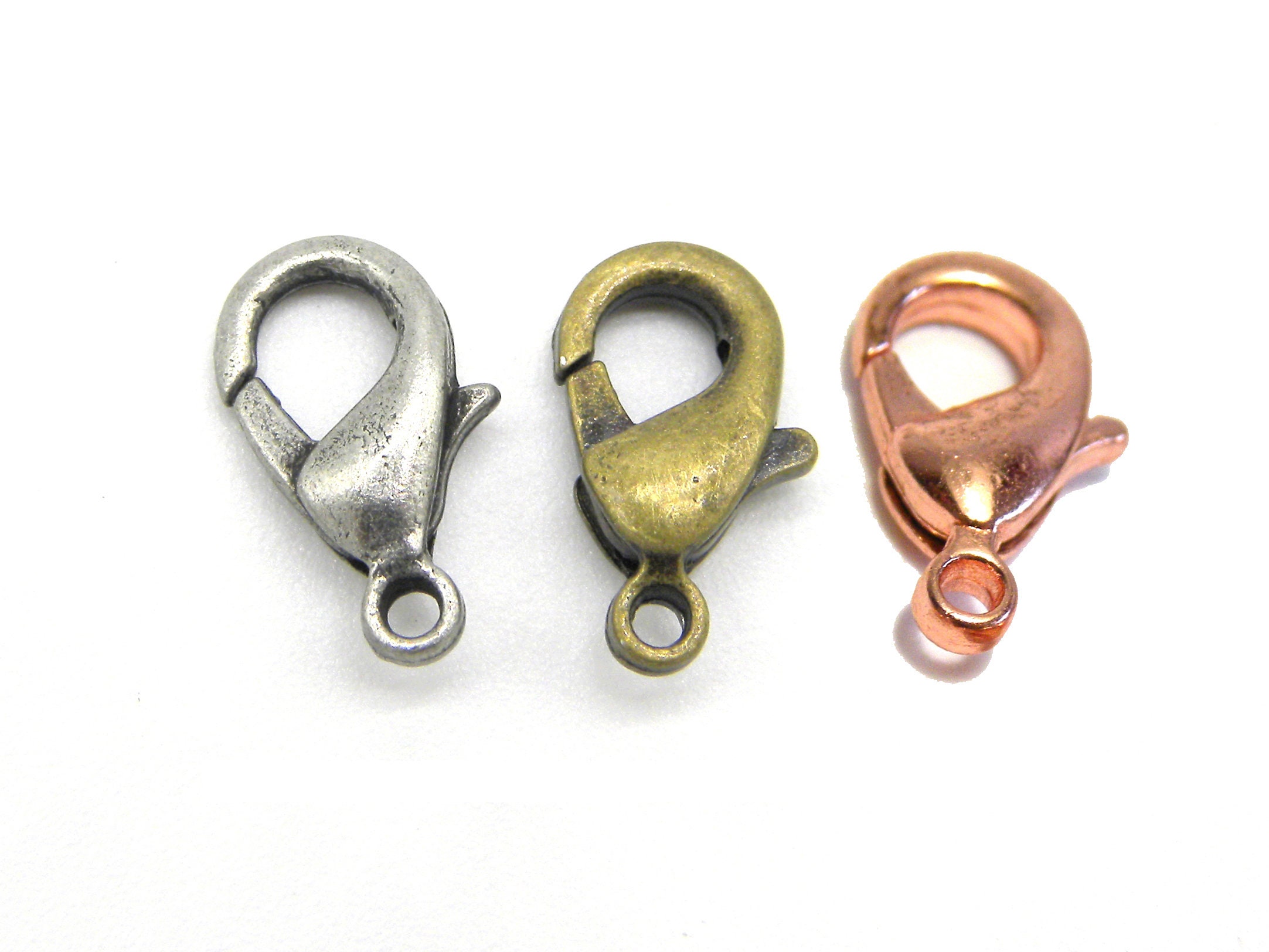 12 mm HQ Medium-Sized Trigger Clasps/Lobster Clasps Antique | Etsy