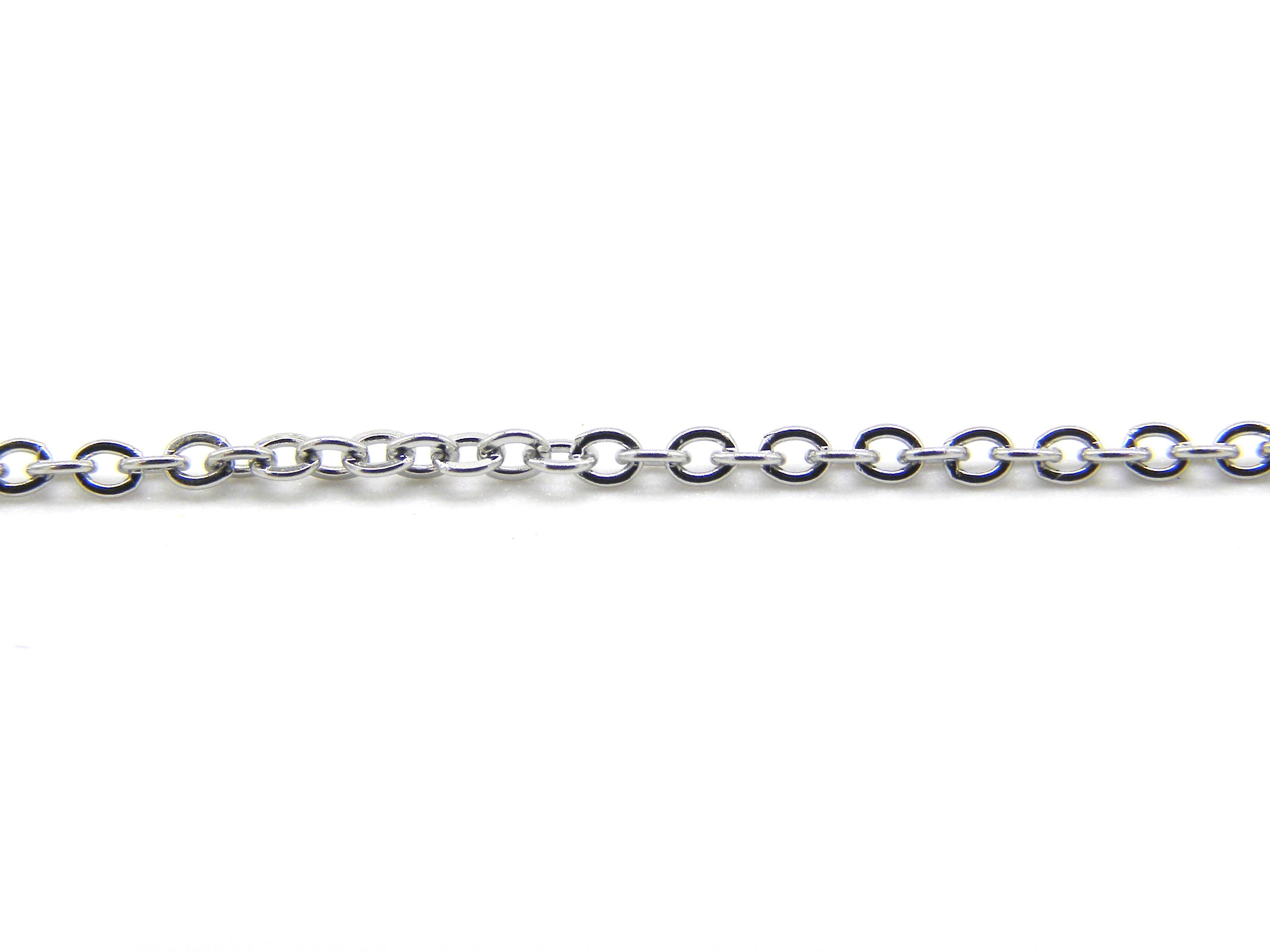 1.5 Mm X 1 Mm Fine Stainless Steel Trace Chain - Soldered Links ...