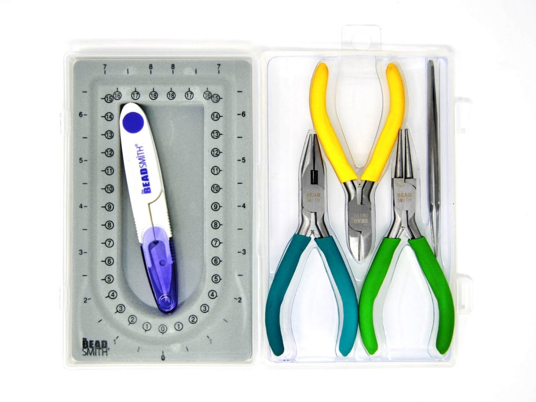 The Bead Smith Mini Beading Tool Kit With Craft Tools, Pliers, Cutter ...