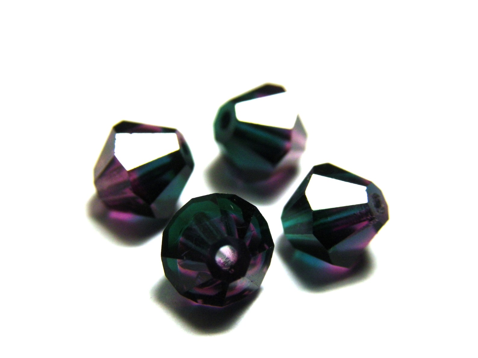 6 Mm Czech Superior Crystals MC Bicone Beads Thistle Dual | Etsy