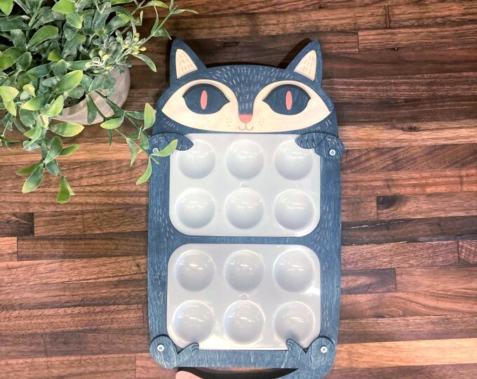 Meow Wooden Paint Palette - Etsy