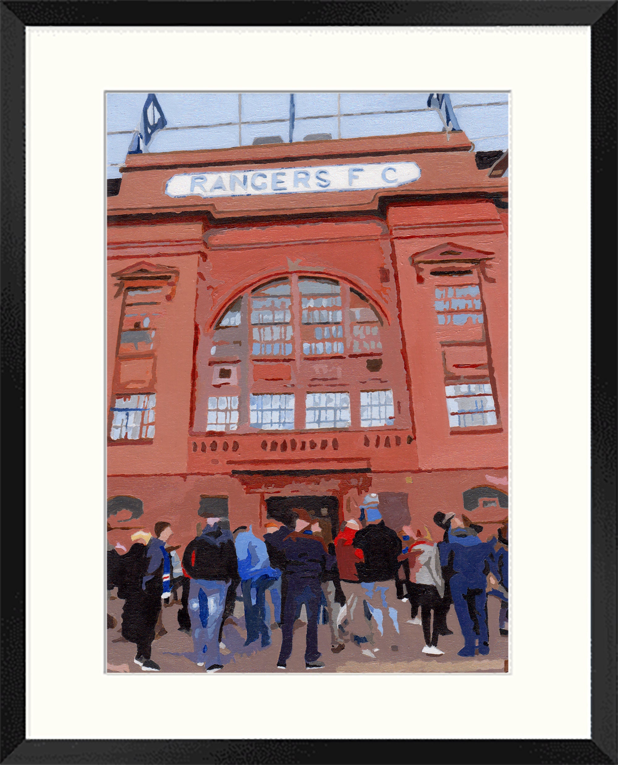 Ibrox Stadium Art A3 Digital Print of My Original Painting Rangers Gers ...
