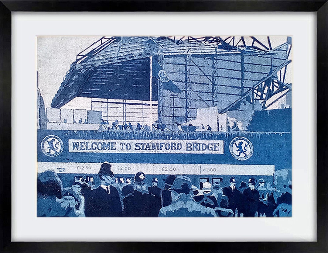 CHELSEA FC, Stamford Bridge, Retro Football, Stadium Print, COYB, SW6 ...