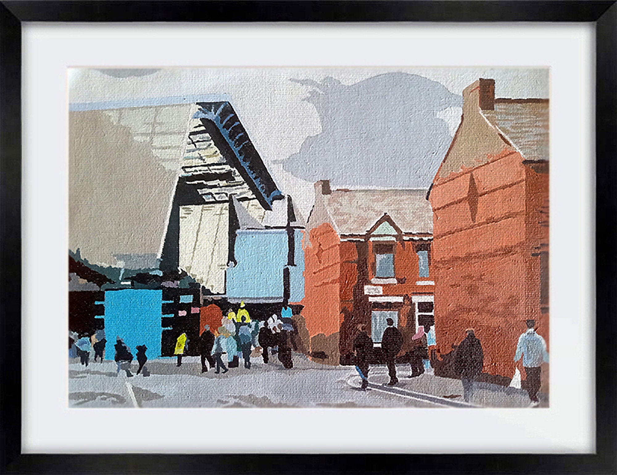 Maine Road, Manchester City FC, Retro, Digital Print, Painting MCFC, A3 ...