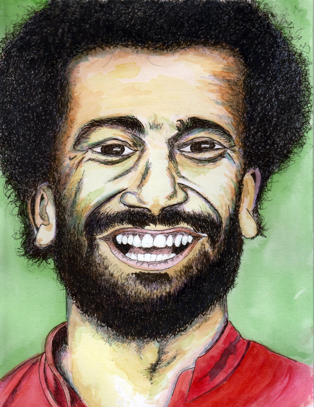 MO SALAH, Liverpool FC, Epl, Portrait, Anfield, Egypt, Football Gifts ...