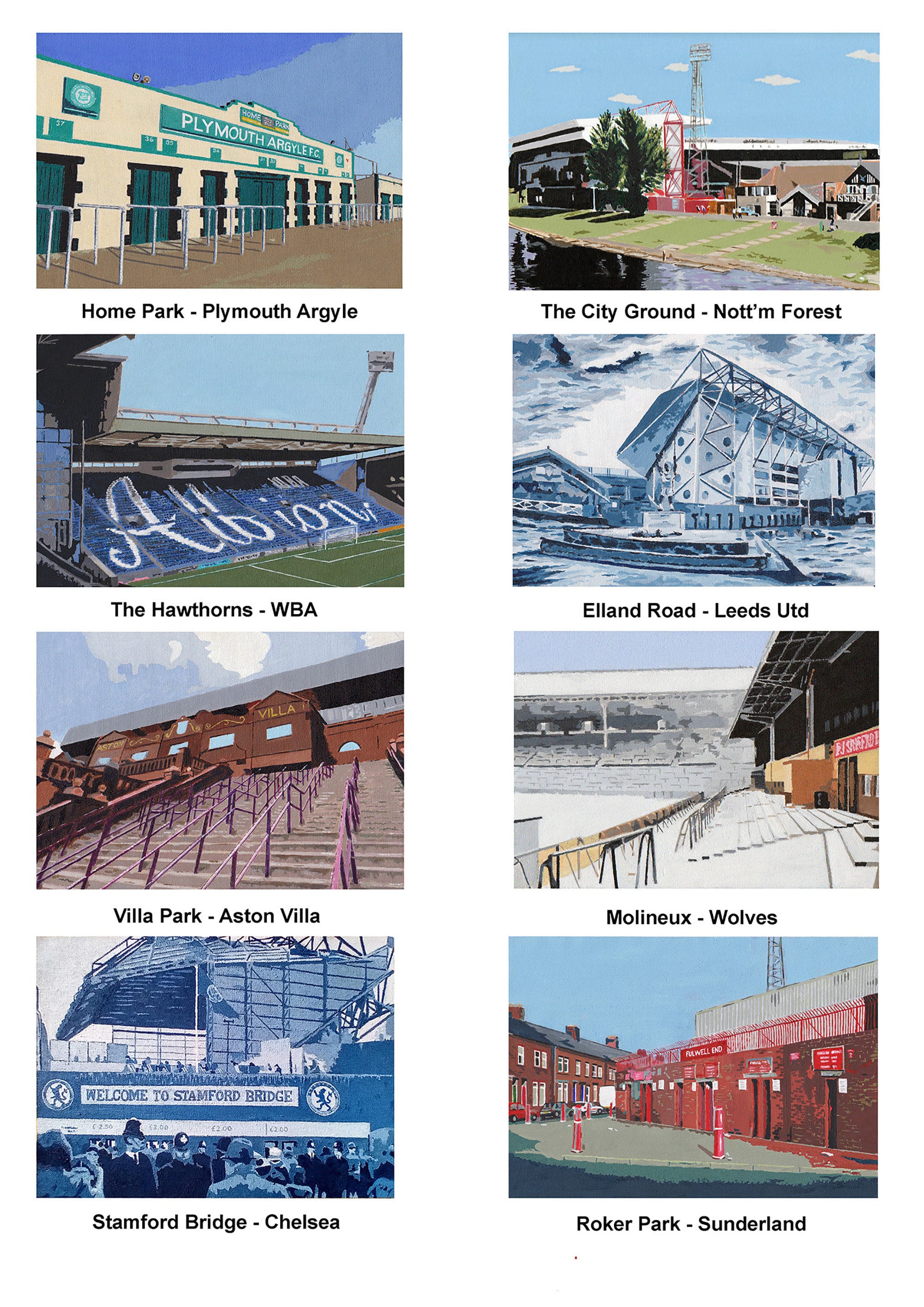 Stoke City Victoria Ground Boothen End Stadium A4 Print of My - Etsy