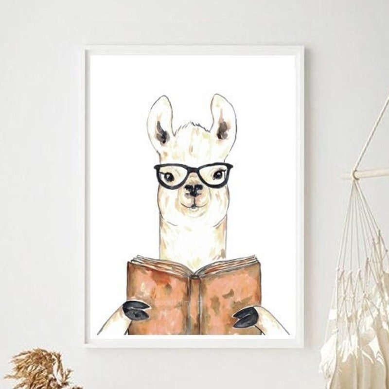 Llama Painting - Etsy