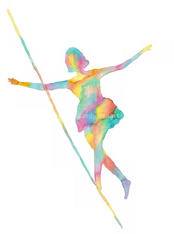 Female Circus Tightrope Walker