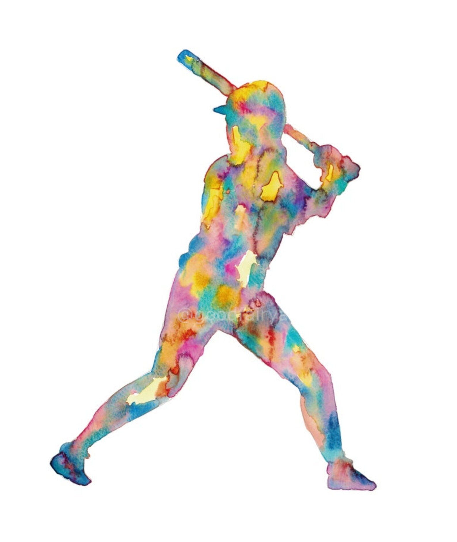 Set of 2 Girl Baseball Players Art Game Play Sport Print - Etsy